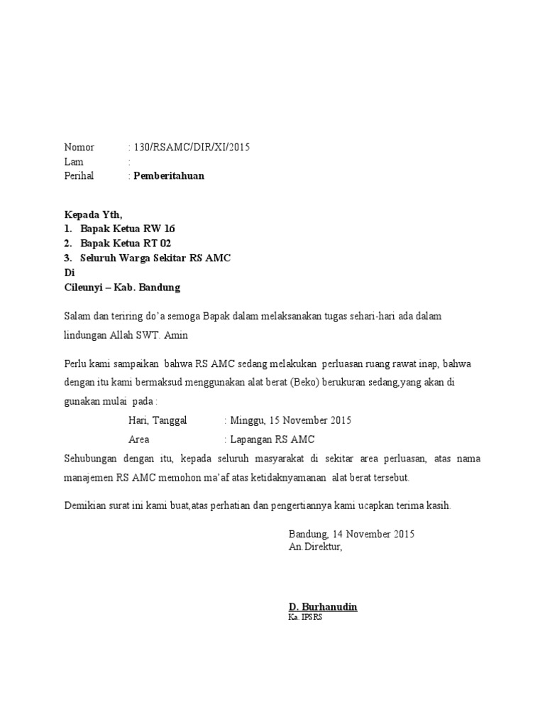 Permohonan Ijin Pemakaian Alat Berat | PDF