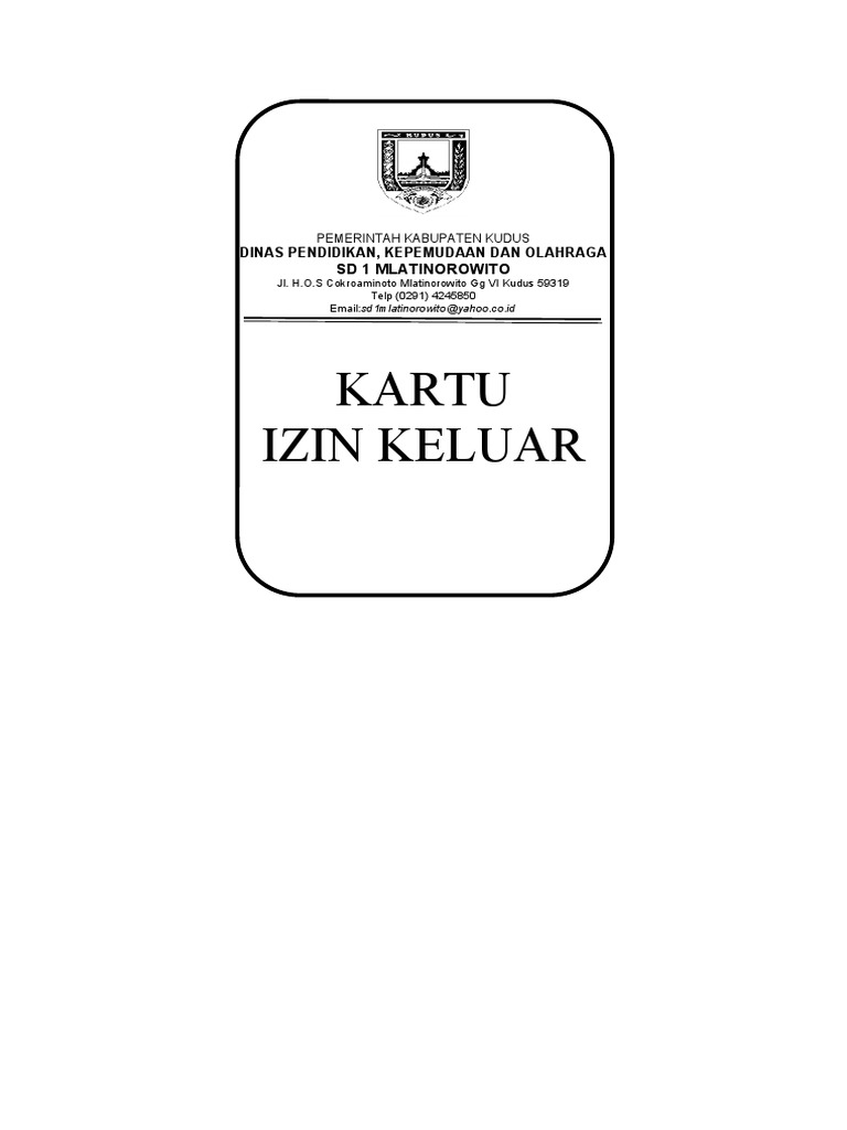 Kartu Izin Keluar | PDF | Karier & Perkembangan