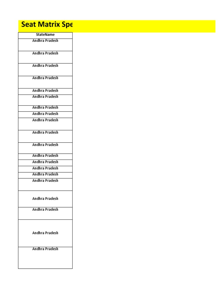 (AIQ AND DNB) Seat Matrix Stray Vacancy Round MD | Download Free PDF ...