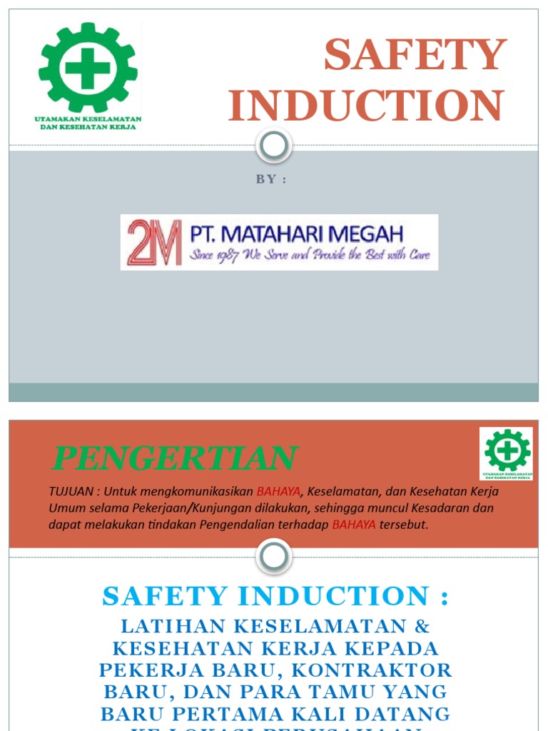 Safety Induction, Pt. Matahari Megah, 02.08.22 | PDF