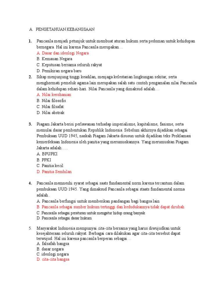 SOAL UJIAN PPK PPS KIP Aceh | PDF