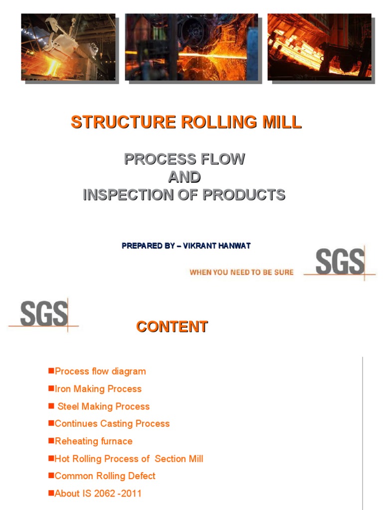 Process Flow Section Mill | PDF | Steelmaking | Steel