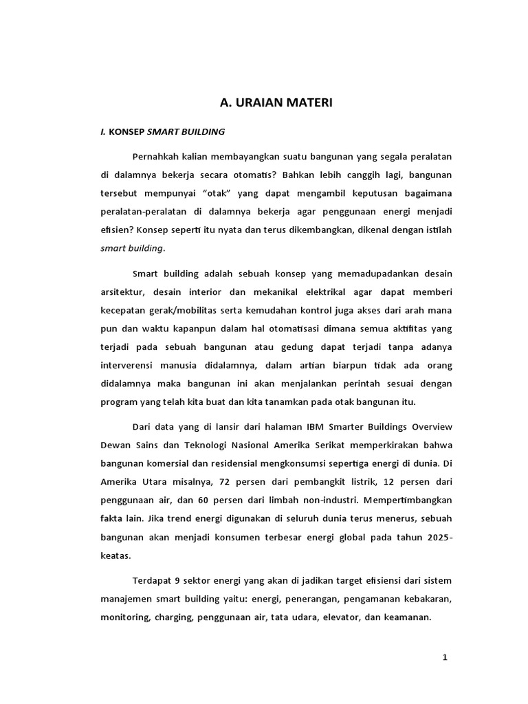 Konsep dan Sensor Smart Building | PDF
