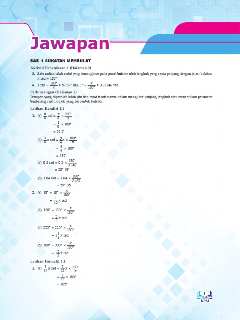 Textbook Answers AddMath Form 5 (Answers) | PDF