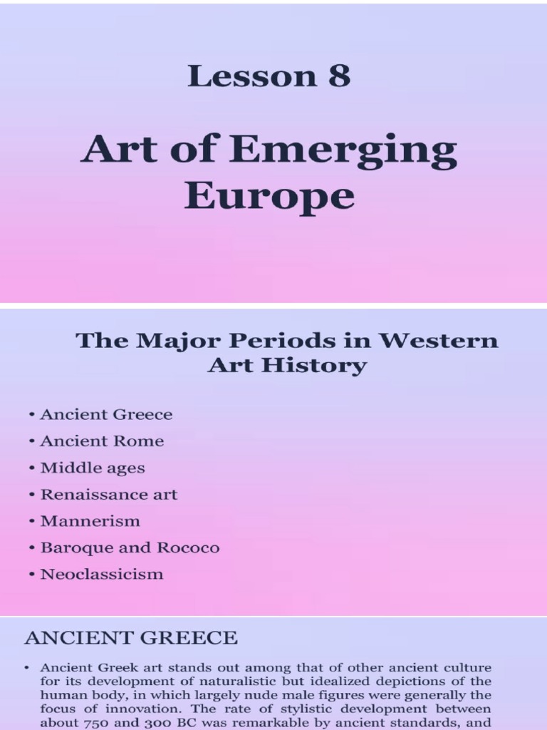 Art Appreciation Lesson 8 | PDF