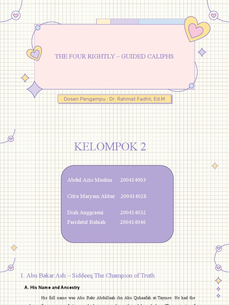 Kel 2 Khalifah | PDF | Umar | Ali