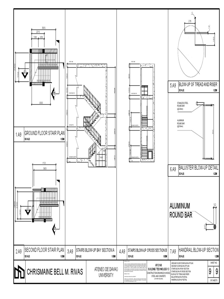V Layout1 | PDF | Stairs | Civil Engineering