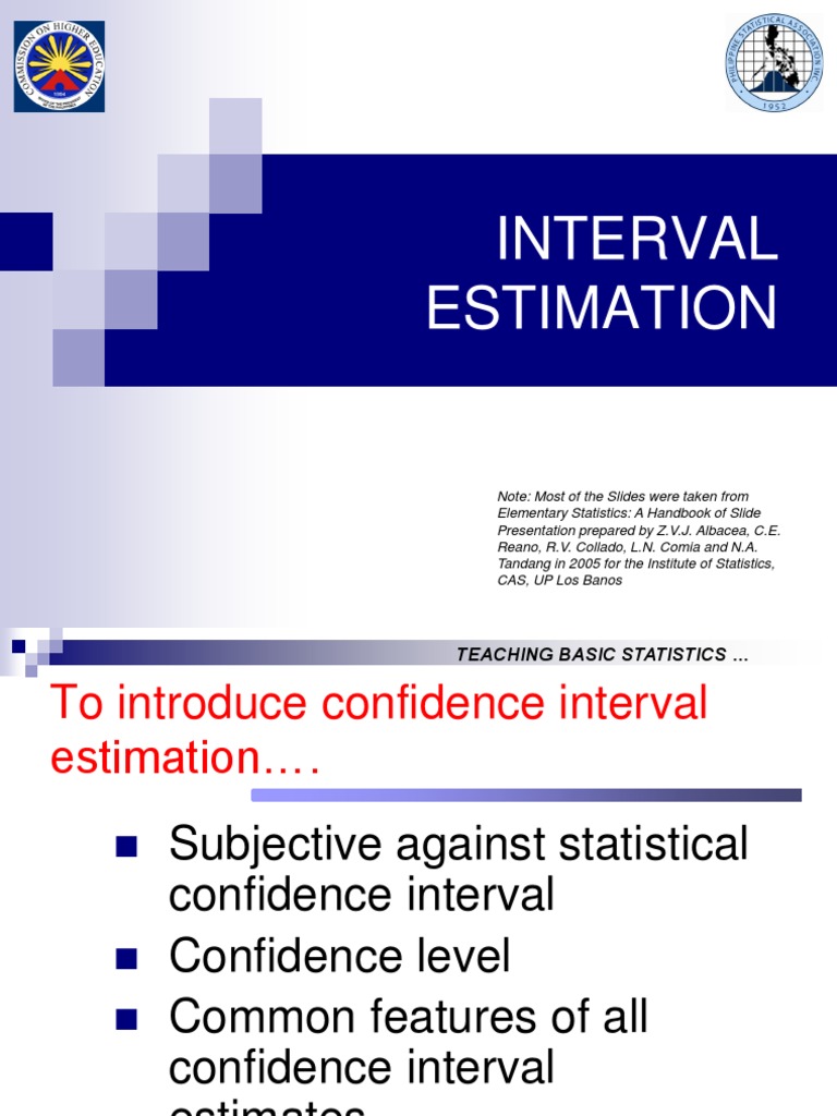 Interval Estimation | PDF | Confidence Interval | Statistics Interval Estimation | PDF | Confidence Interval | Statistics
