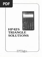 HP35s Surveying Programs | PDF | Surveying | Sine