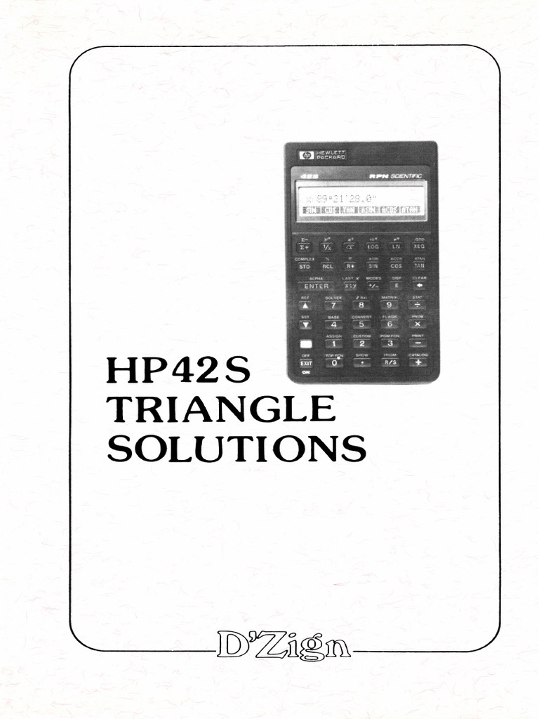 hp42s Triangle | PDF