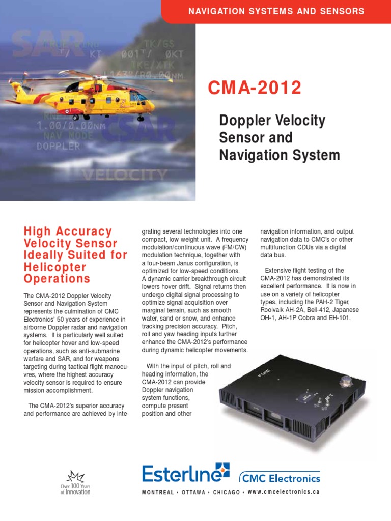 High Accuracy Doppler Sensor for Helicopters | PDF | Frequency ...