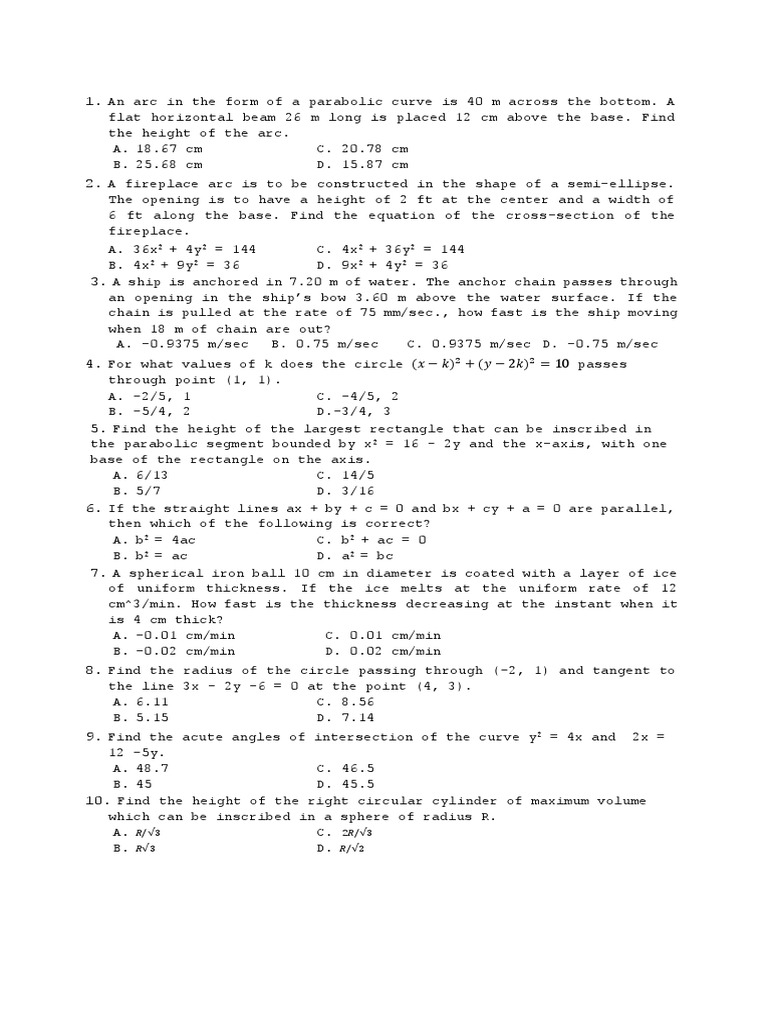 Test Trial Pdf Sphere Geometry