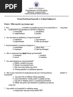 Makabansa 2 Worksheet Q1 W1 | PDF