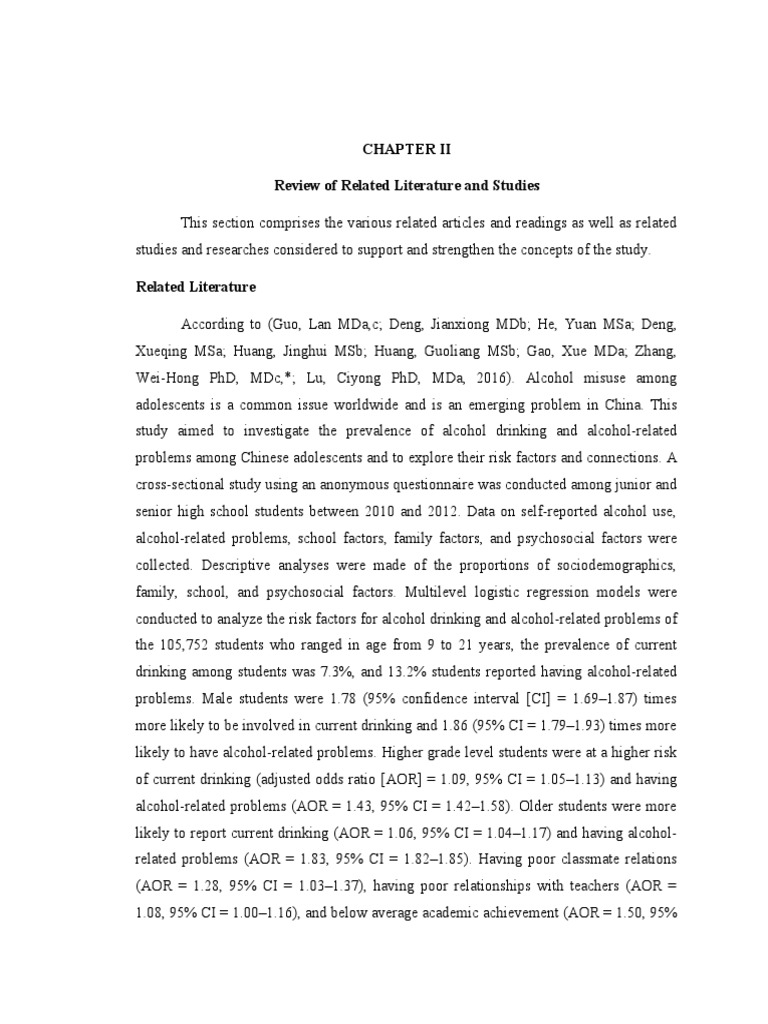 ABM Chapter 2 Group 7 Research Part 1 | PDF | Alcoholism | Substance Abuse