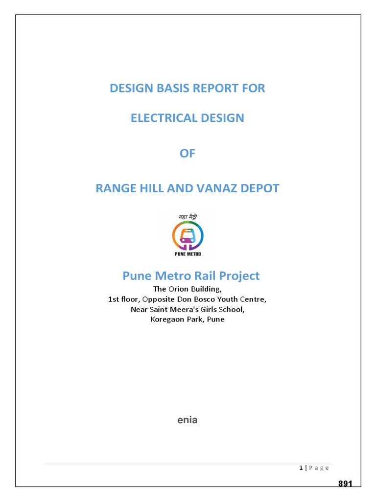Basic Design Report Reference Metro | PDF | Electrical Wiring ...