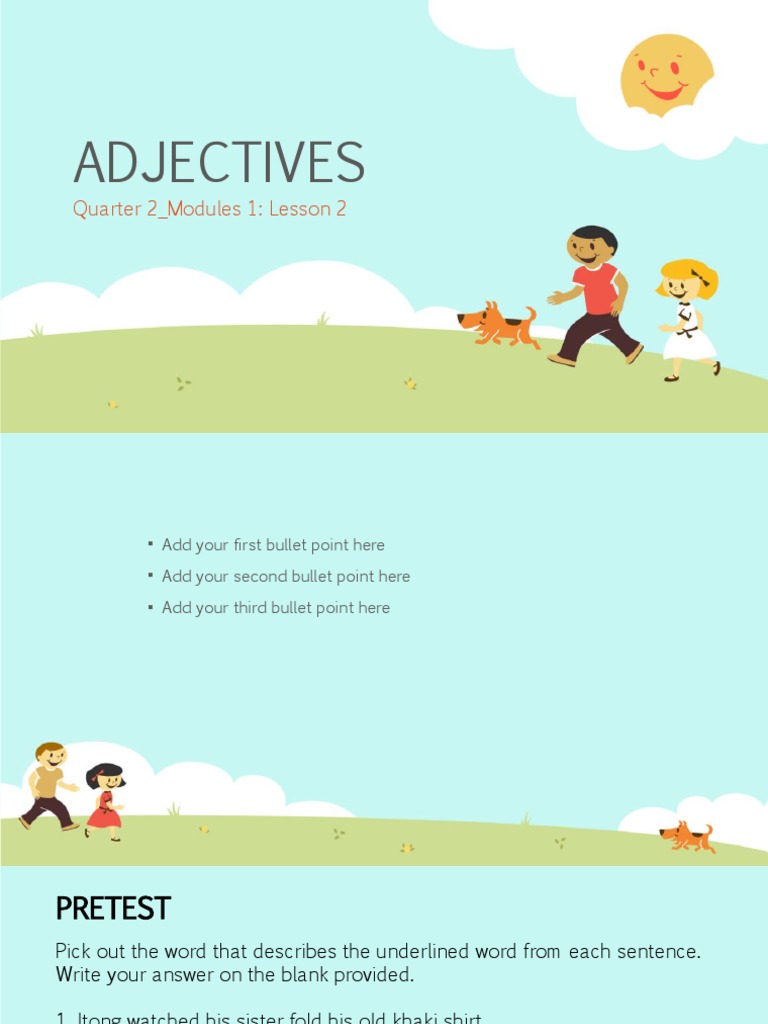 Adjectives q2 Module 2 Lesson2 | PDF | Adjective | Linguistic Typology