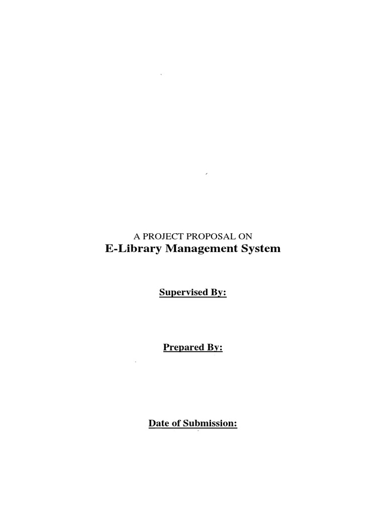 Project Proposal | PDF | Libraries | Databases