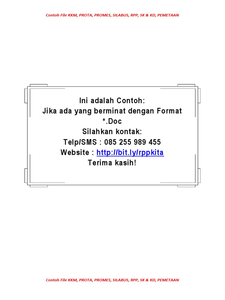 Adoc - Pub - Contoh File KKM Prota Promes Silabus RPP SK KD Pem | PDF