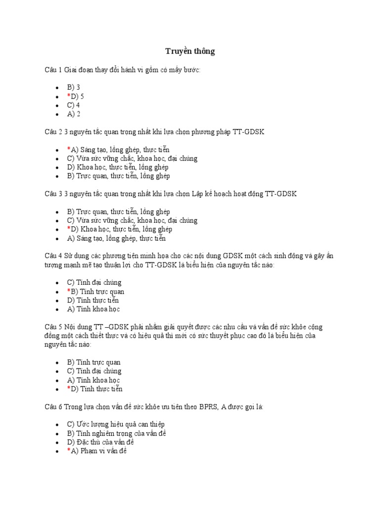 Truyền thông GDSK | PDF