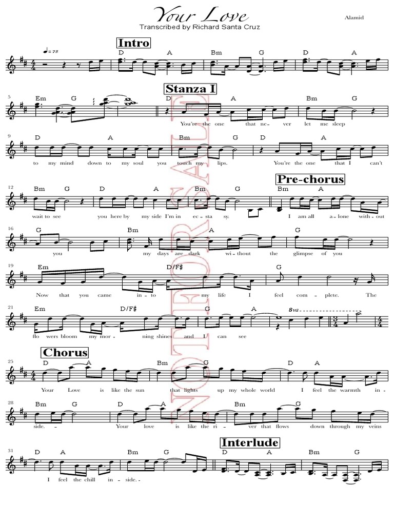 Alamid - Your Love | PDF