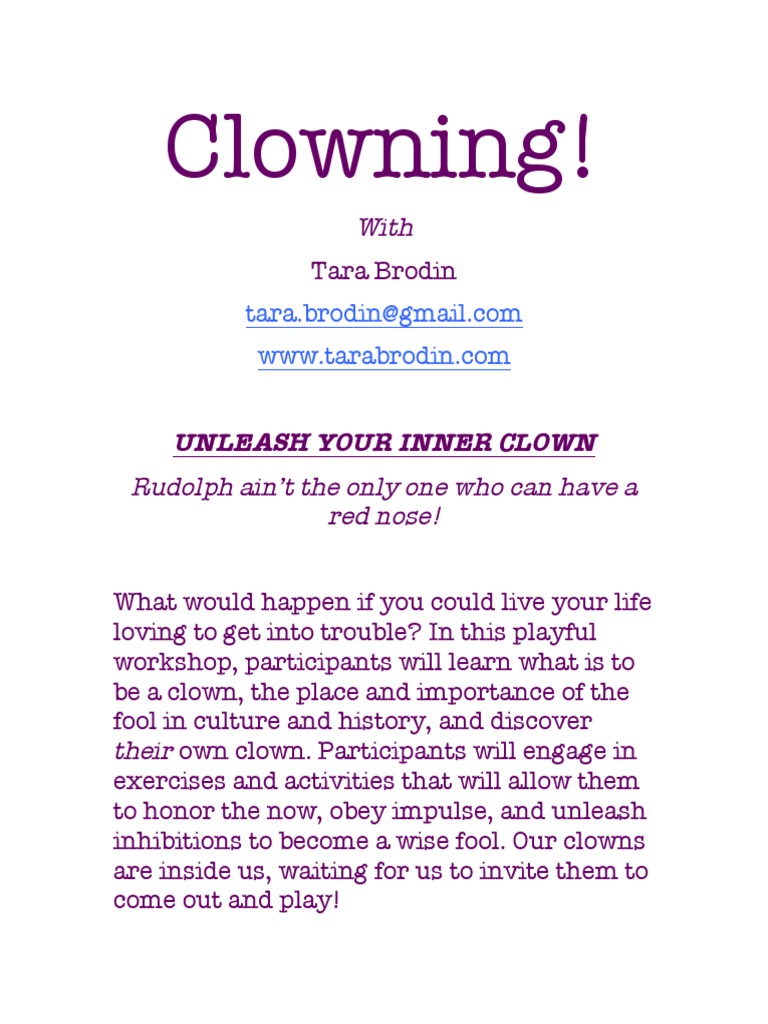 Modern Clowning | PDF | Clown