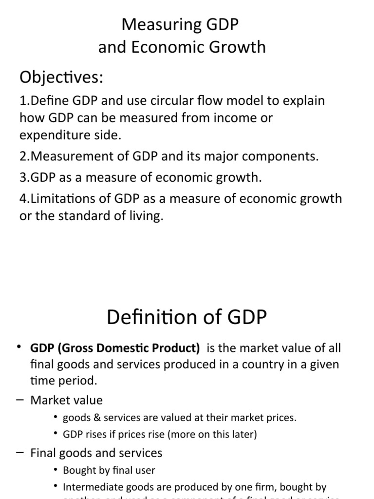 Measuring GDP | Download Free PDF | Gross Domestic Product | Purchasing ...
