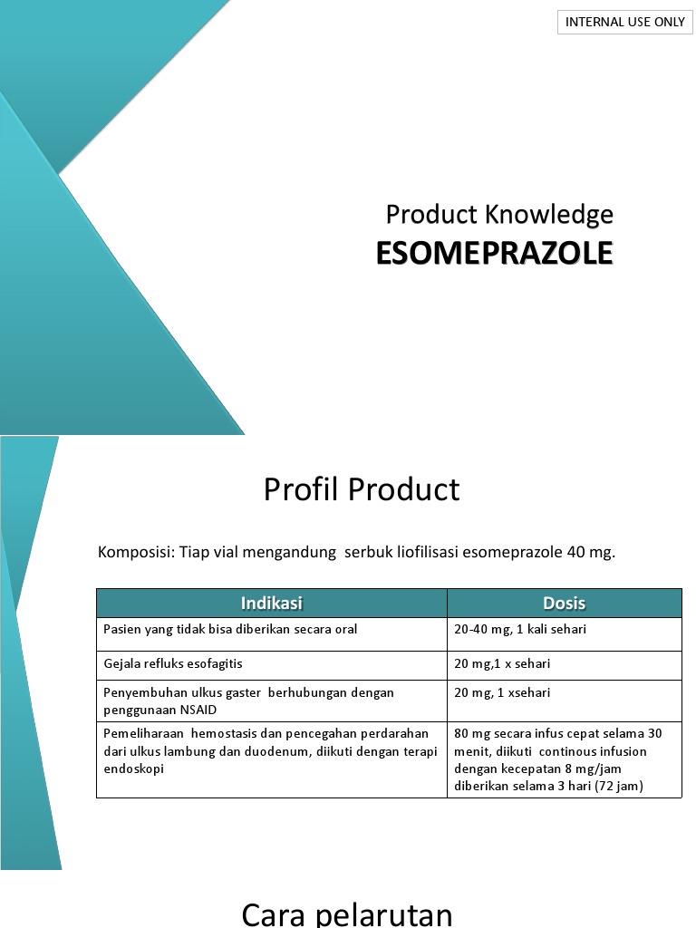 Panduan Esomeprazole untuk Profesional Medis | PDF