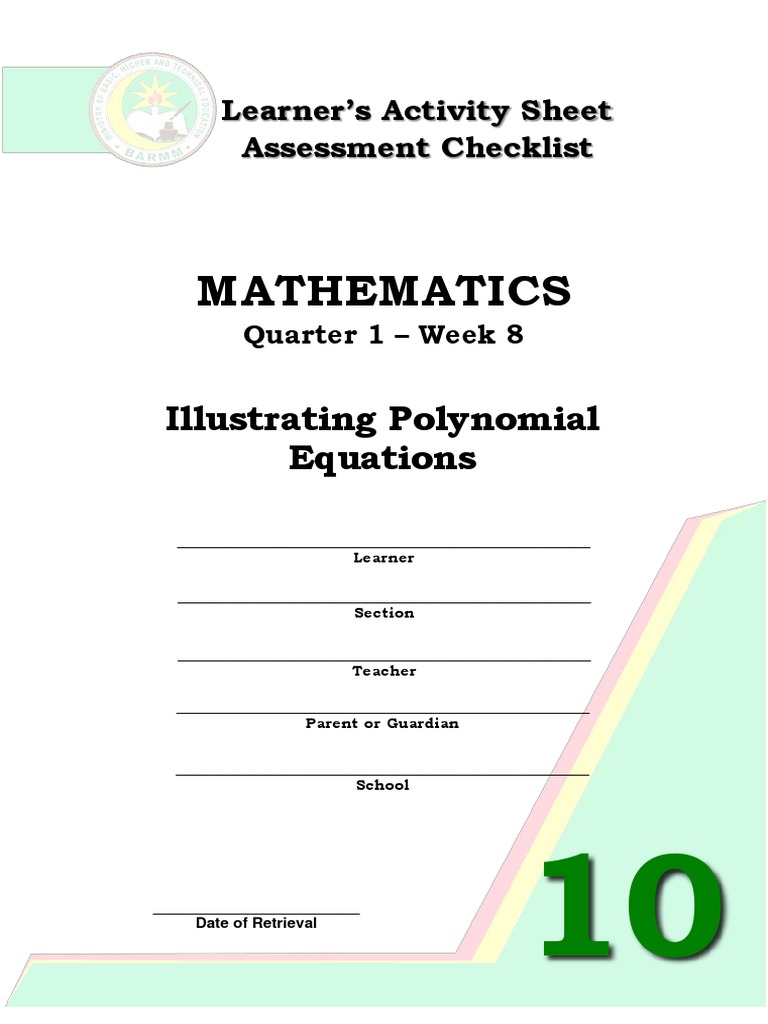 Mathematics: Illustrating Polynomial Equations | PDF | Equations ...