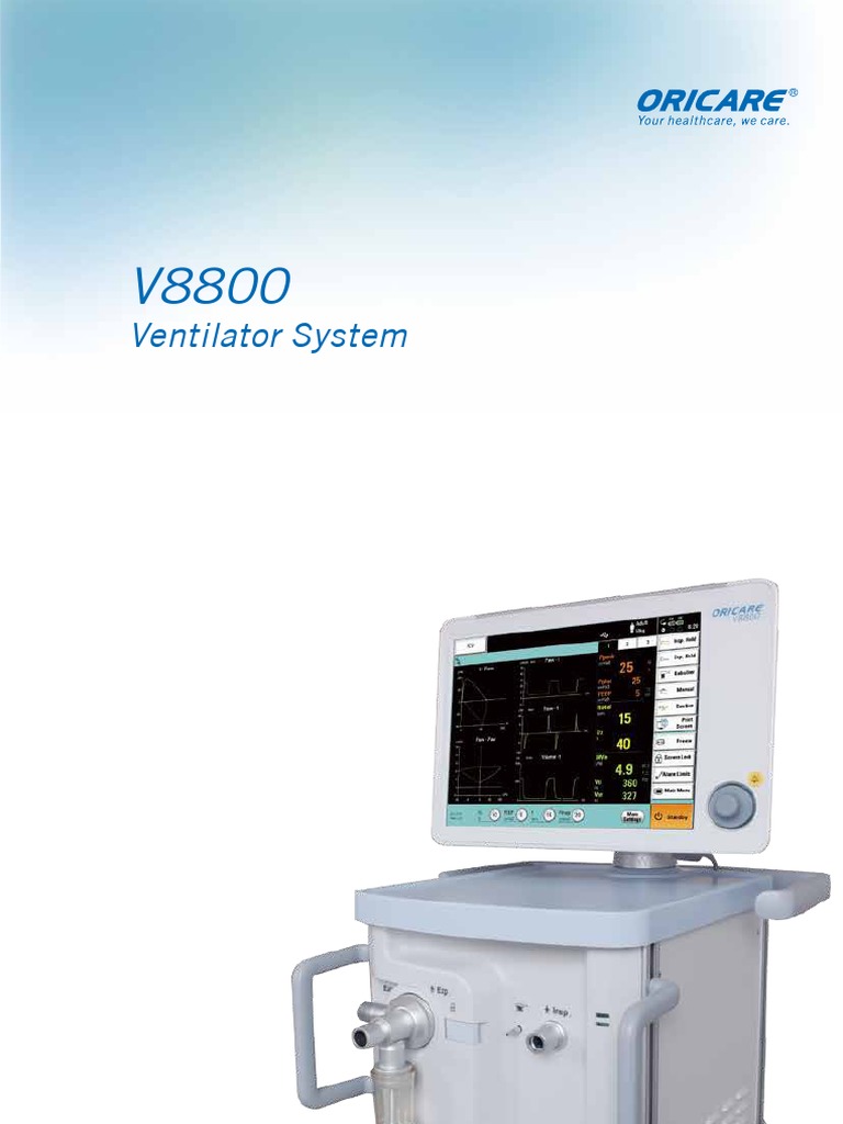 V8800 Critical Care Ventilator Overview | PDF | Respiration | Pulmonology