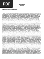 Denzel Washington's Fall Forward Speech | PDF