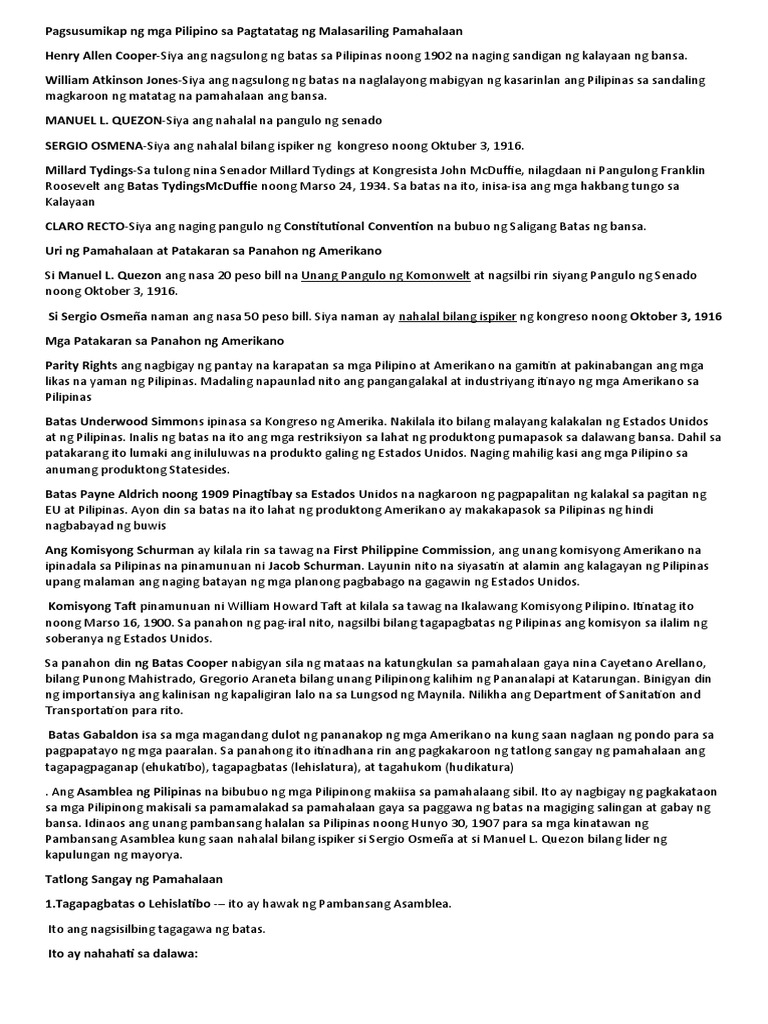 AP HANDOUTs | PDF