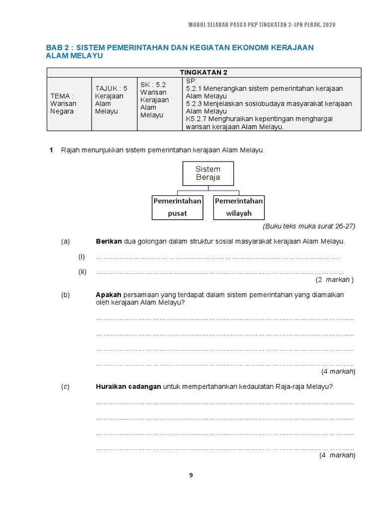 f2 Sej Bab 2 Struktur | PDF