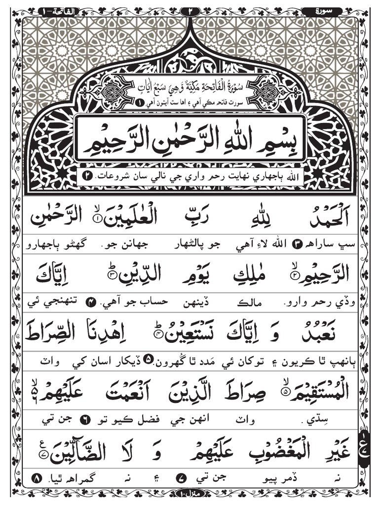 Quran Sindhi Transslation Ber Shareef | PDF