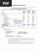 Uon Fee Structure | PDF | Banks | Fee