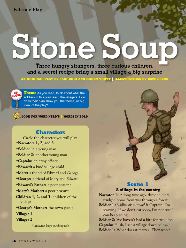 STORYWORKS-Stone Soup-Play | PDF | Cooking | Food And Drink