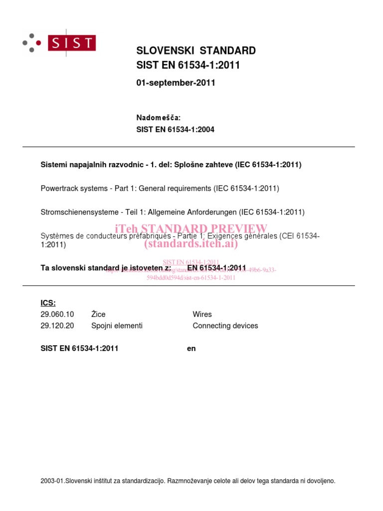 En 61534-1-2011 | PDF | Insulator (Electricity) | International ...