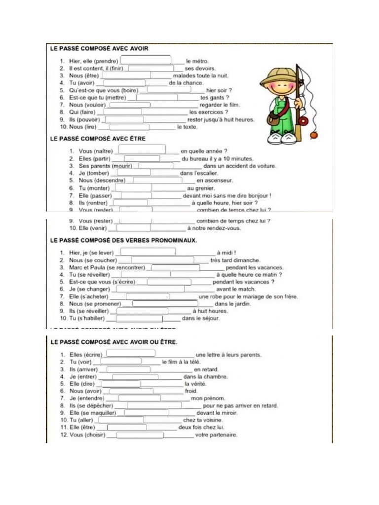 Raconter Vacances en Passé Composé | PDF