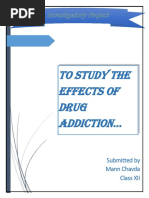 Drug Abuse Project Report For Class 12 by Devansh Yadav | PDF ...