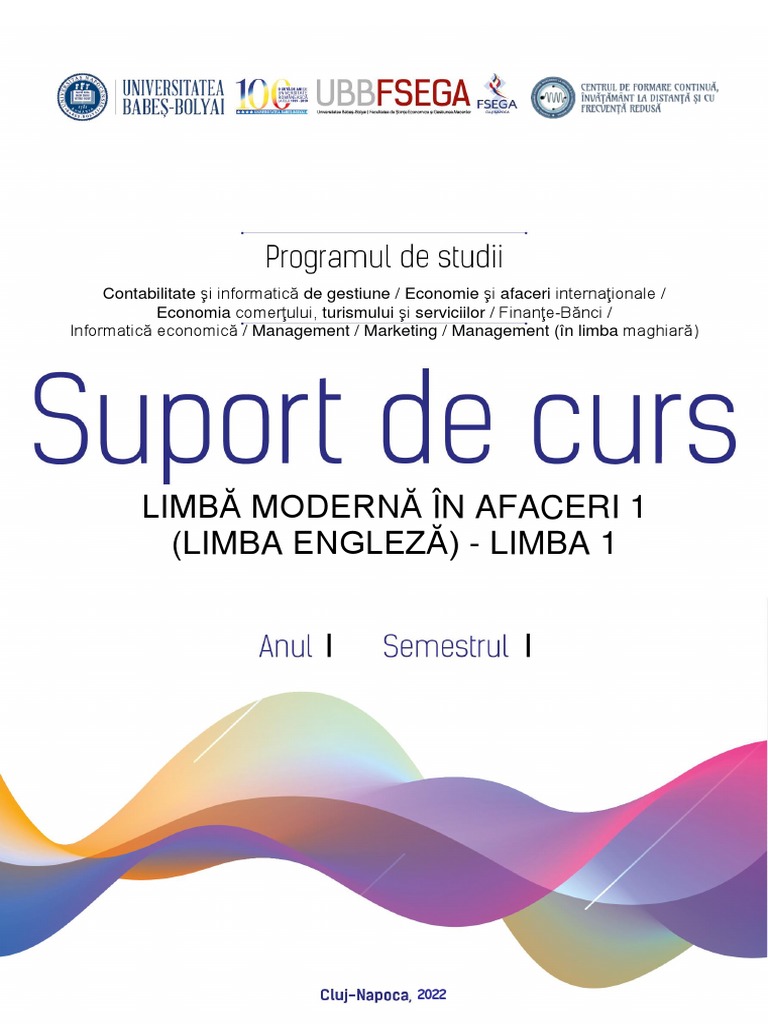 Suport de Curs Limba Engleza - Anul 1 TOS - Semestrul 1.2022-2023 | PDF | Grammatical Number ...