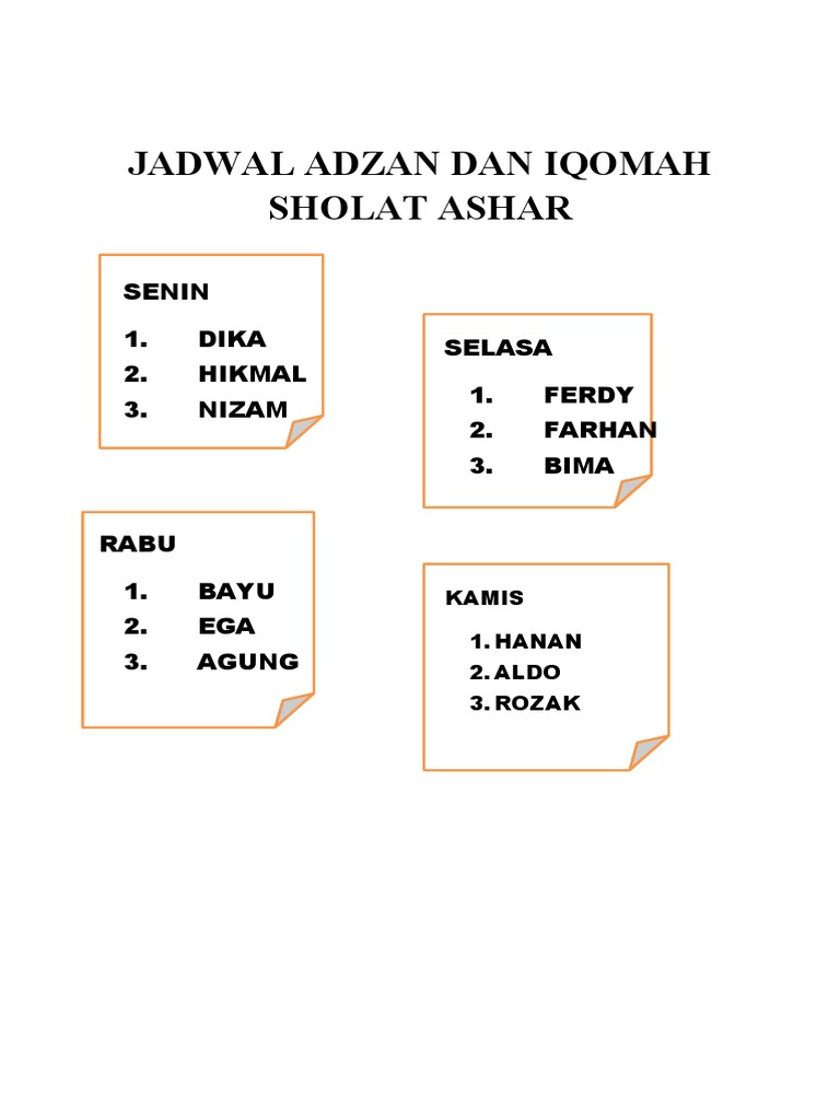 Jadwal Adzan | PDF