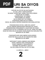 Ang Puso Ko'y Nagpupuri New Lyrics | PDF
