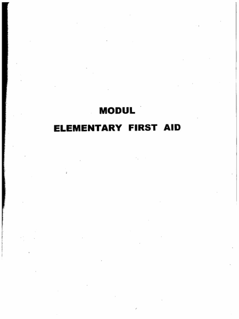 Elementary First Aid | PDF