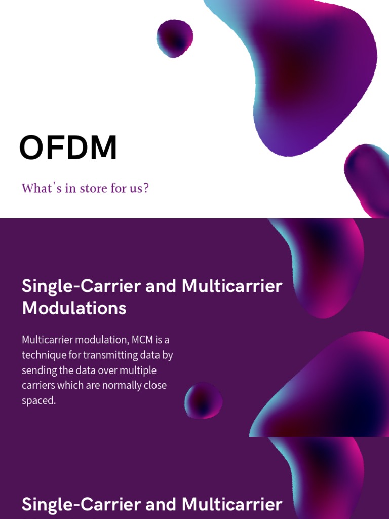OFDM | PDF | Orthogonal Frequency Division Multiplexing | Modulation