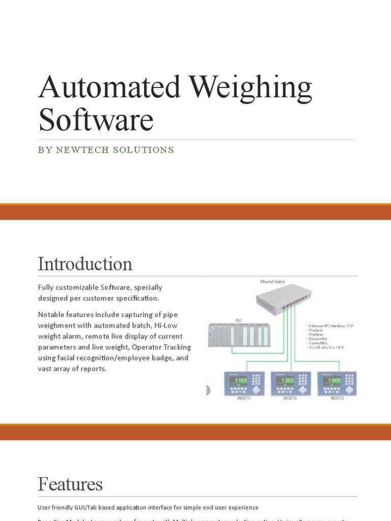 Automated Weighing Software | PDF | User Interface | Software