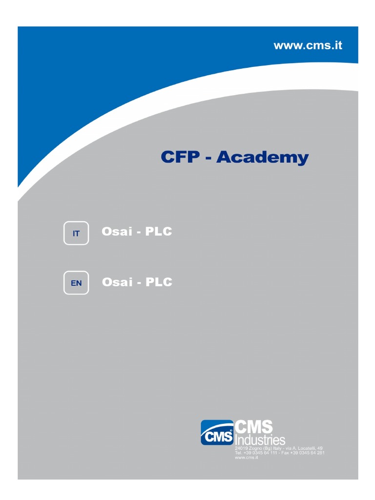 Osai Plc Osai Plc Pdf Programmable Logic Controller Integer Computer Science