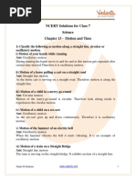 Class 7 Motion and Time Worksheet | PDF