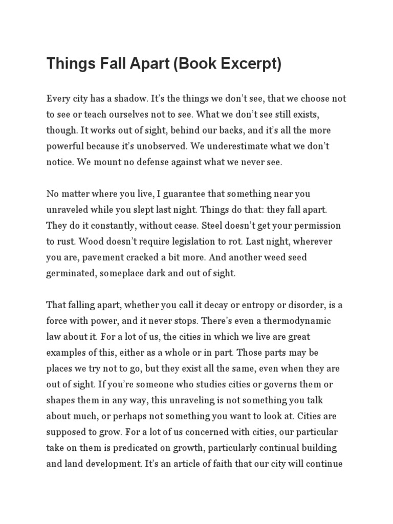 Things Fall Apart | PDF