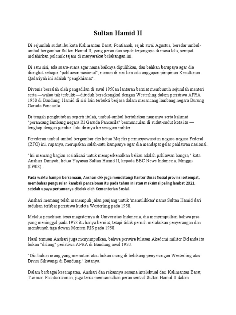 Sultan Hamid 2 | PDF | Politik | Ilmu Sosial