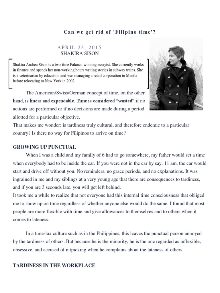 Filipino Time | PDF