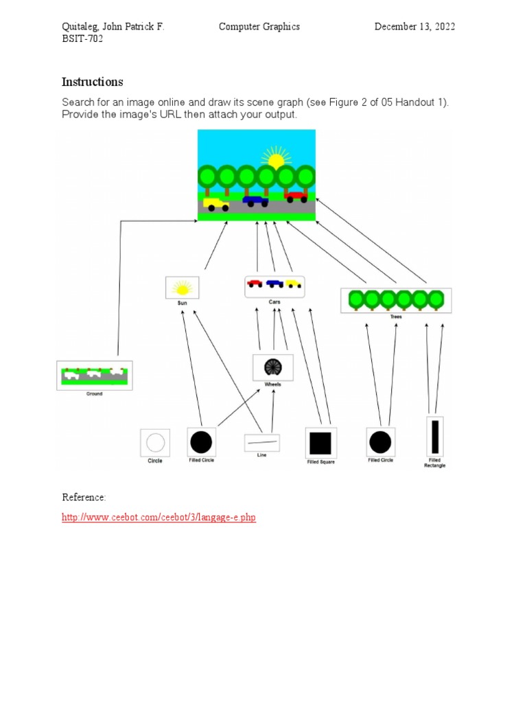 05 Quiz 1 Quitaleg JohnPatrick ComGraph | PDF